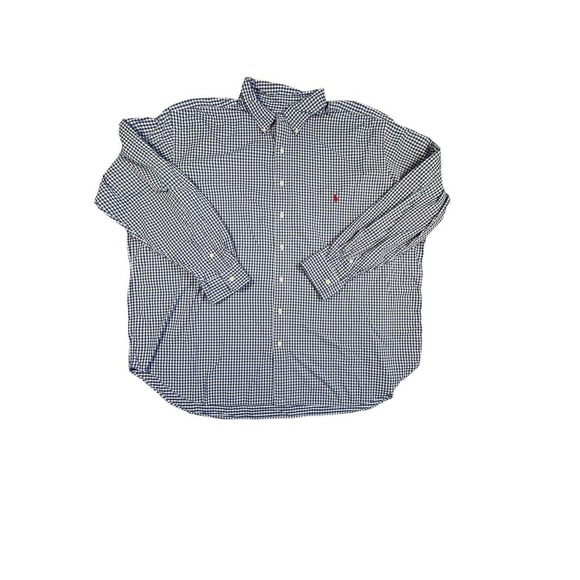 Polo Ralph Lauren | Shirts | Polo Ralph Lauren Mens 3xb Blue White Checkered Performance Button ...